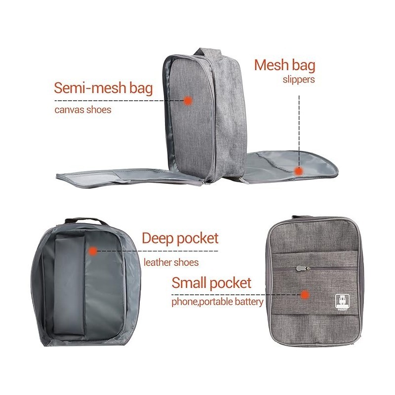 Apavu soma ceļojumiem maciņš apaviem uz kofera apavu organizators